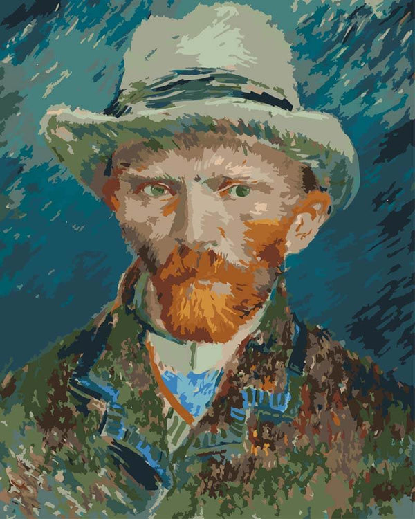 Paint by Numbers - Self-Portrait | Vincent van Gogh – Paint by Numbers ...
