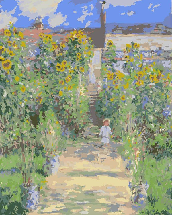 Paint by Numbers - The Artist's Garden at Vétheuil | Claude Monet ...